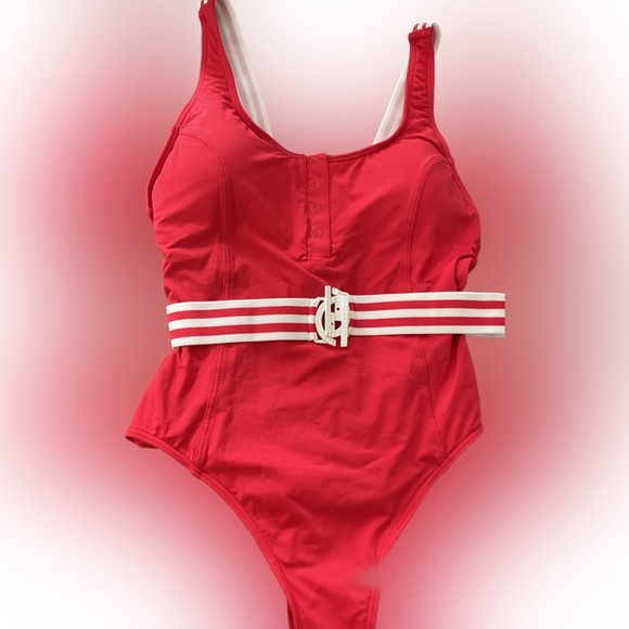 Seafolly | Swim | Seafolly One Piece Red And White Bathing Suit | Poshmark